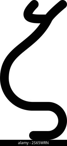 Zeta greek symbol small letter lowercase font icon outline set black ...