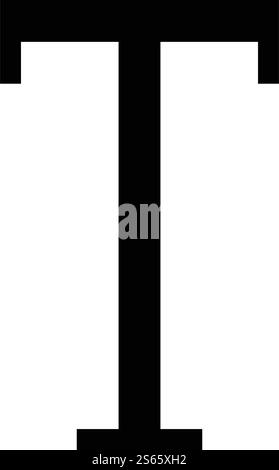 Tau greek symbol capital letter uppercase font icon in circle round ...