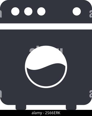 washing machine logo illustration template design Stock Vector Image ...