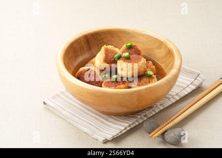 Gohyong or Ngo Hiang, made from minced chicken with flour, served with ...