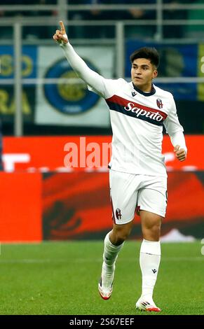 Santiago Castro (Bologna) celebrates after scoring his team's first ...