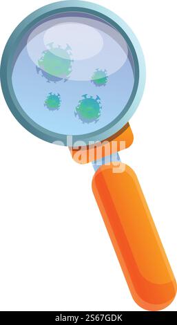 magnifier virus air Stock Vector Image & Art - Alamy
