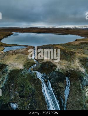 The Systrafoss waterfall, Kirkjubaejarklaustur, South Iceland, Iceland ...