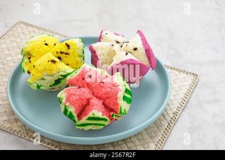 Bolu Kukus (Sponge Cake), made from flour, tapioca flour, egg and sugar ...