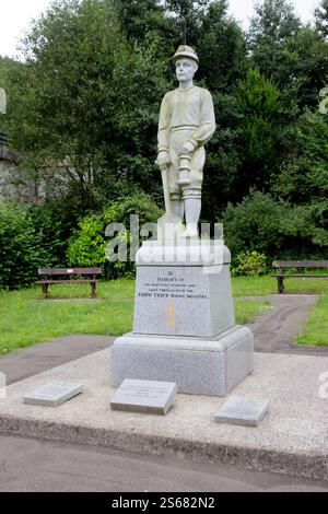 Cwm miners memorial, commemorating miners lost in the 1927 Marine ...