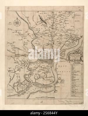 A map of Philadelphia and parts adjacent, 1753 by Scull Nicholas, Heap ...