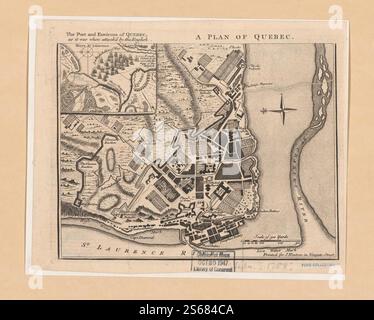 A plan of Quebec , Québec Québec, Maps, Early works to 1800 Norman B ...
