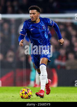 Chelsea's Jadon Sancho during the Premier League match at Stamford Bridge, London. Picture date ...