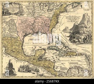 Regni Mexicani seu Novae Hispaniae, Ludovicianae, N. Angliae, Carolinae ...