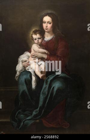 Virgin and Child, Bartolomé Esteban Murillo, c. 1670 Stock Photo - Alamy