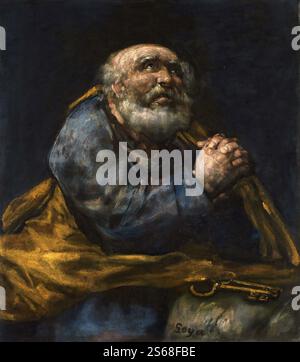 Francisco De Goya - the Repentant Saint Peter Stock Photo - Alamy