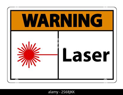 Warning Laser Symbol Sign Symbol Sign Isolate on transparent Background ...