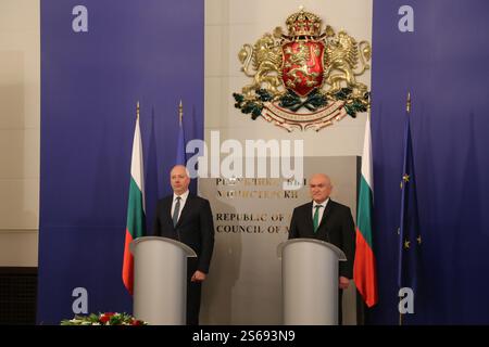 Prime Minister of Bulgaria Rosen Zhelyazkov pictured at the arrivals ...