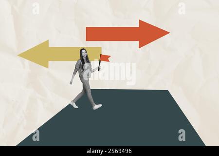 Collage template of different business rich man joking bullying woman ...