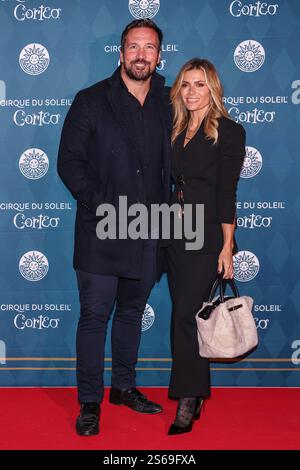Paul Doran-Jones and Zoe Hardman seen attending the premiere of "Cirque ...