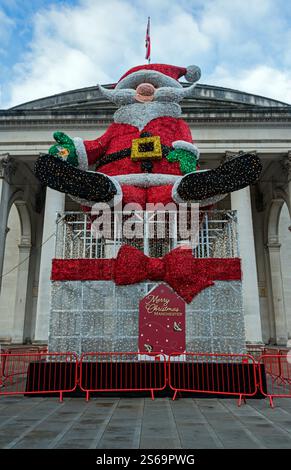 Merry Christmas in Manchester Stock Photo - Alamy