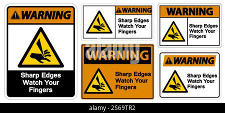 Sharp Edges Watch Your Fingers Symbol Sign Isolate On White Background ...