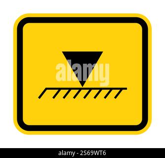Limit Overhead Height Symbol Sign Isolate On White Background,Vector ...