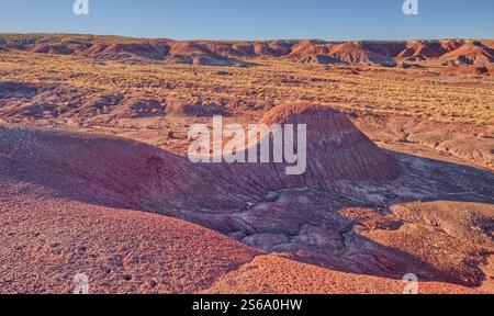 Red Bentonite Clay Hills overlooking Dead Wash, Petrified Forest ...