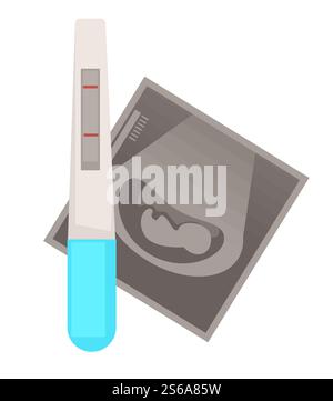 Pregnancy stage embryo in uterus color line icon. Outline pictogram for ...