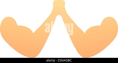 Effort arm wrestling icon. Cartoon of effort arm wrestling vector icon ...