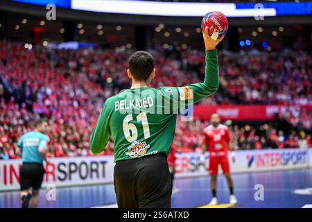 Herning, Denmark. 16th Jan, 2025. Khalifa Ghedbane of Algeria ...