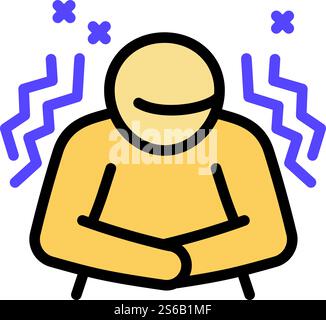 Man frostbite icon. Outline man frostbite vector icon for web design ...