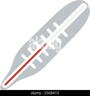Medical thermometer flat color ui icon Stock Vector Image & Art - Alamy