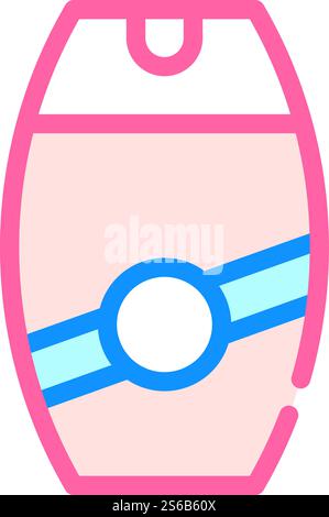 Sun lounger color line icon. Pictogram for web page Stock Vector Image ...