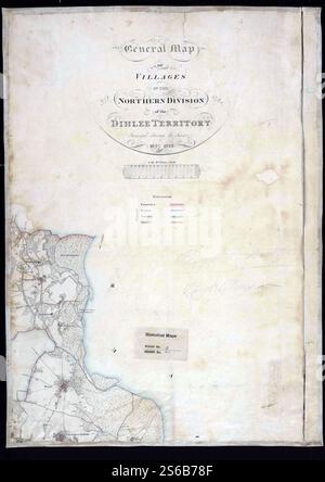 General map of villages in the Northern Division of Delhi Territory ...