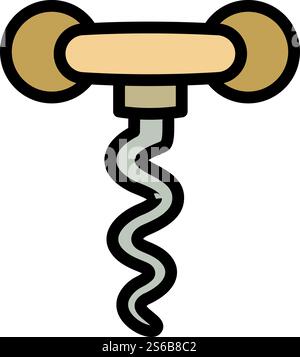 Corkscrew icon, outline style Stock Vector Image & Art - Alamy