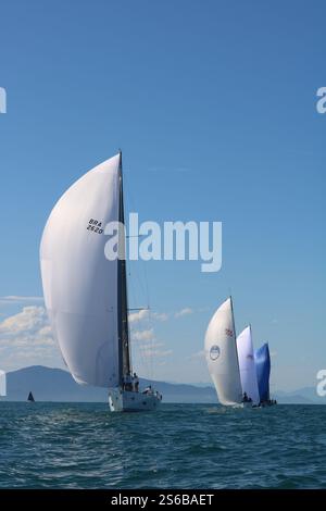 Sailboat race, sailboats in Ilhabela Stock Photo - Alamy