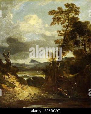 George Howland Beaumont (1753-1827) - Landscape, with Jacques and the ...