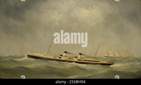 George Mears (1826-1906) - The Paddle Steamer 'Albert Victor' Stock ...