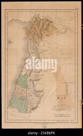Gall & Inglis' map of Palestine Stock Photo - Alamy