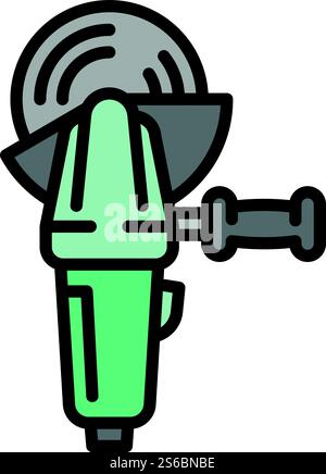 angle grinder line icon on white Stock Vector Image & Art - Alamy