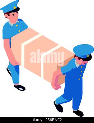 Moving house services - vector web banner with cardboard box -isometric ...