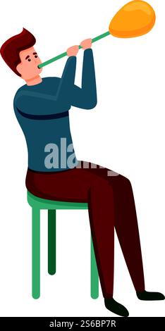 Glass blower icon. Cartoon of glass blower vector icon for web design ...