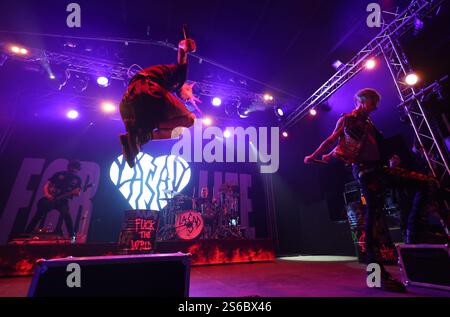 Bologna, Italy. 16th Jan, 2025. Italian punk-rock band La Sad in ...