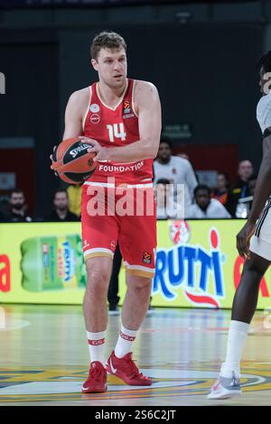 Sasha Vezenkov (Olympiacos) during the basketball Turkish Airlines ...