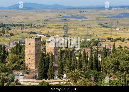 Aerial view of the city of Caceres Stock Photo - Alamy
