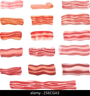 Butcher icons set, cartoon style Stock Vector Image & Art - Alamy