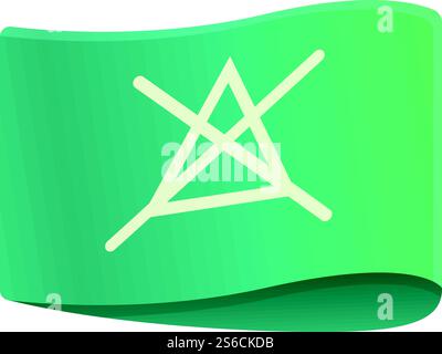 Do not bleach cloth label icon. Cartoon of do not bleach cloth label ...
