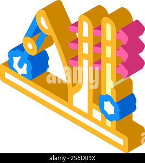 arrow thrower isometric icon vector illustration color Stock Vector ...