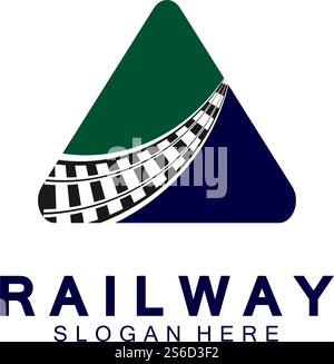 Simple Rail logo vector icon design illustration Stock Vector Image ...