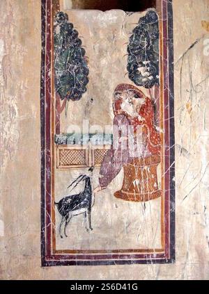 This fresco from the Haveli of Maharani Datar Kaur depicts Guru Nanak ...