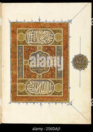 Frontispiece of ''Al-Kawakib al-duriyya'' by Al-Busiri Stock Photo - Alamy