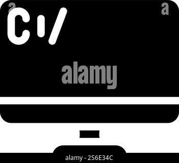 coding operating system glyph icon vector illustration Stock Vector Image & Art - Alamy