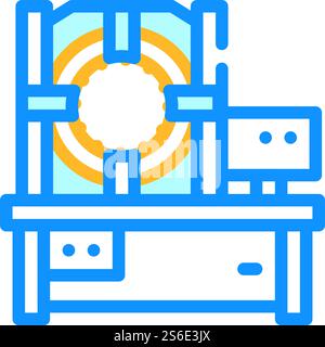 industrial crimping machine icon color illustration Stock Vector Image ...