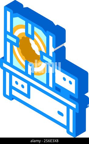 industrial crimping machine isometric icon vector illustration Stock ...